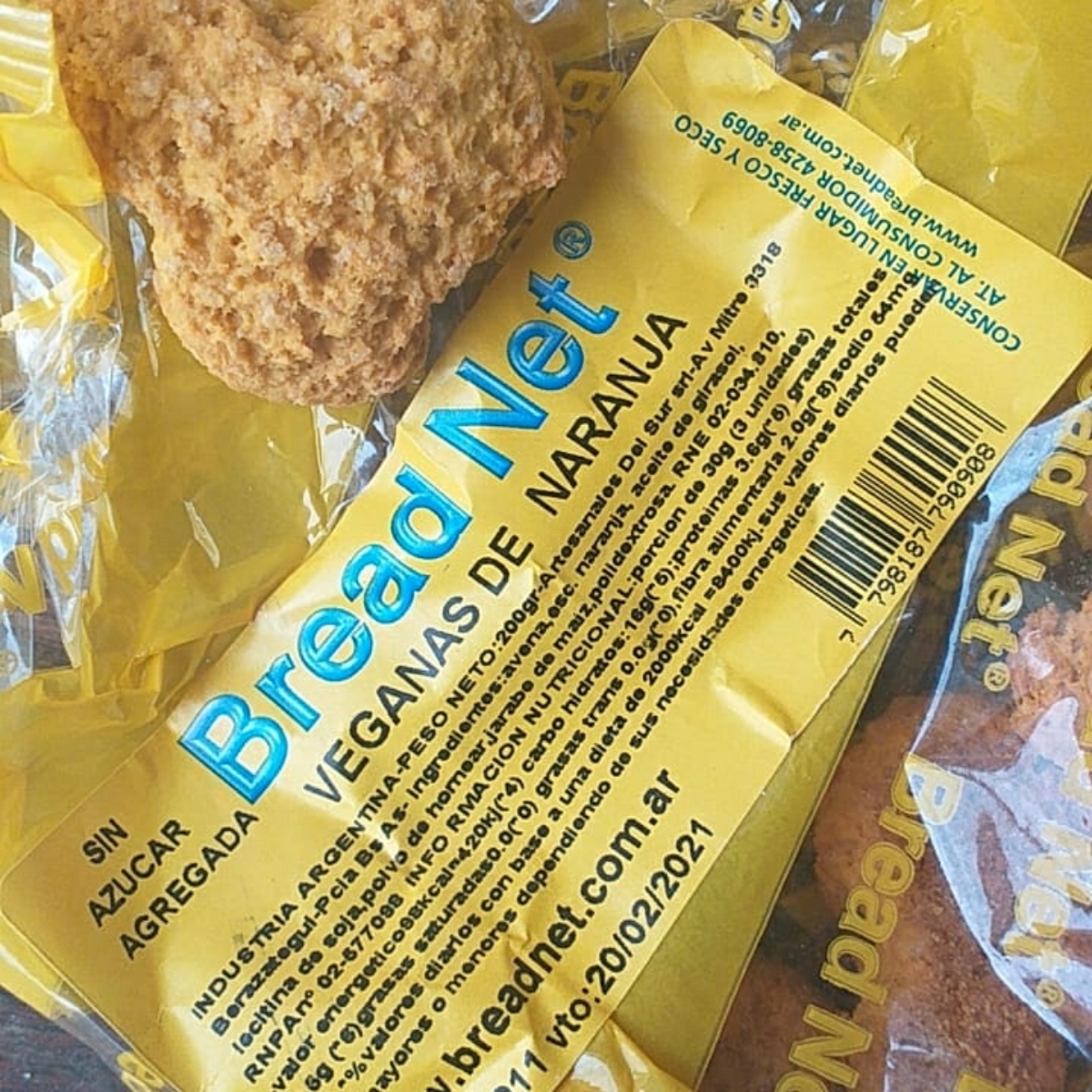 Galletitas Veganas de naranja from Bread Net - Vegan Product Reviews & Ratings | abillion