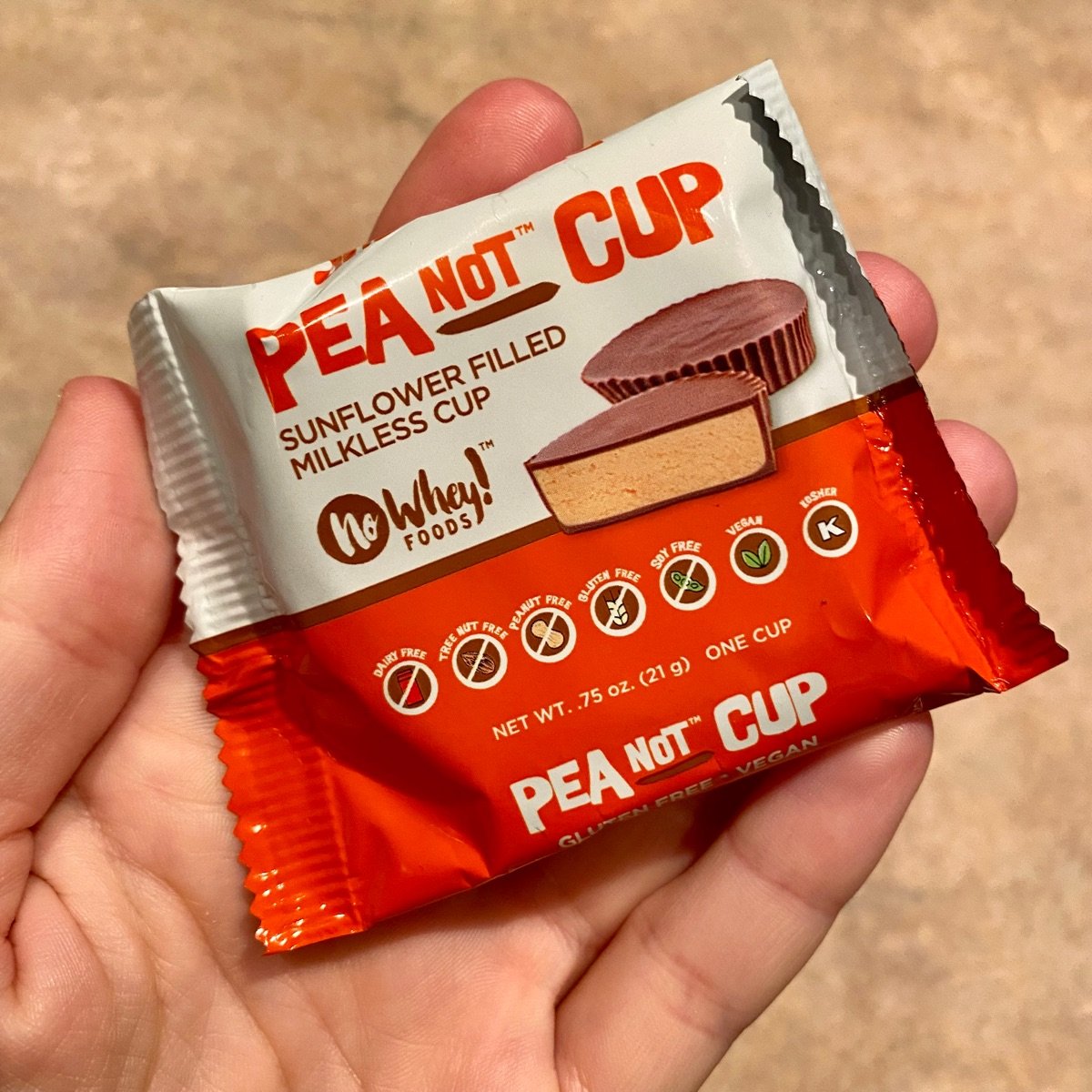 Chocolate Large Pea "Not" Butter Cups from No Whey! Foods - Vegan ...