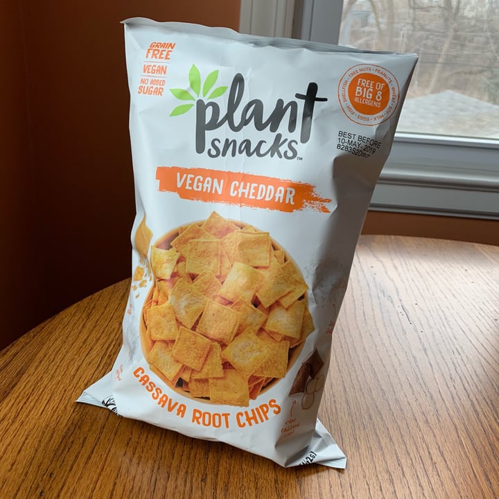 Plant Snacks Plant Snacks Vegan Cheddar Chips Review | abillion