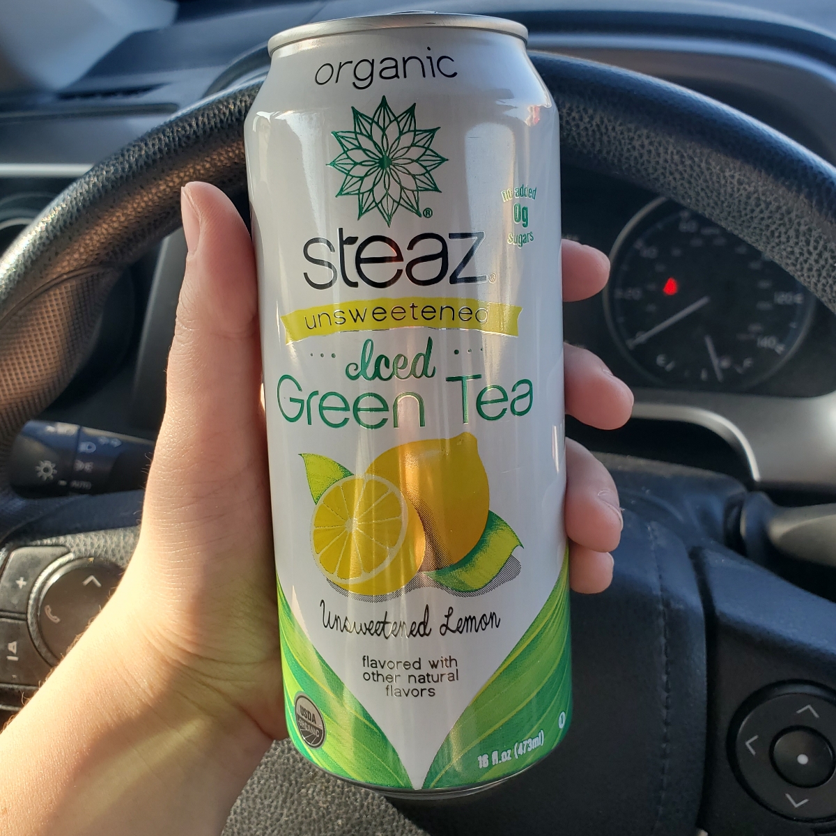 Iced Green Tea Unsweetened Lemon from Steaz - Vegan Product Reviews ...