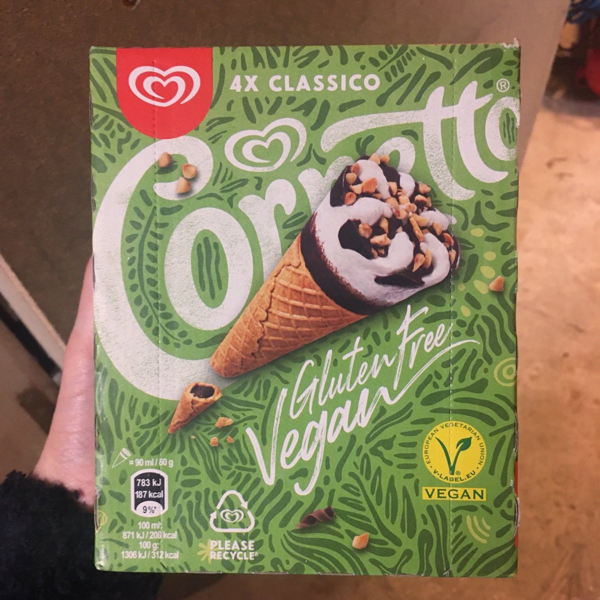 Cornetto Cornetto (Vegan, Made With Soy) Reviews | abillion