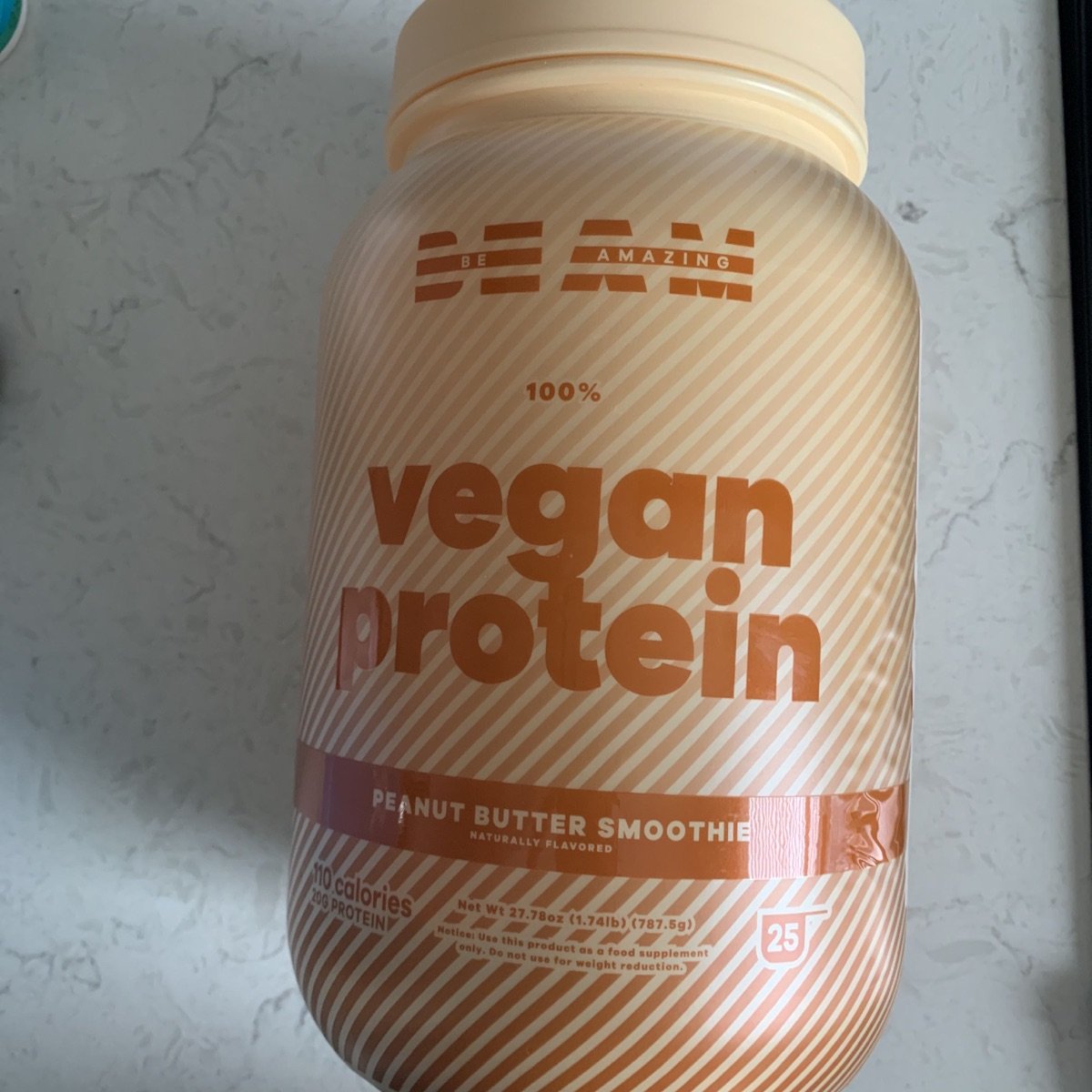 Peanut Butter Smoothie from BEAM Be Amazing - Vegan Product Reviews ...