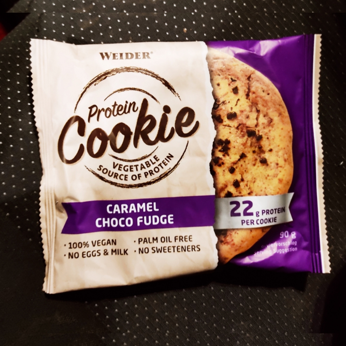 Cookie Protein Caramel Choco Fudge from Weider - Vegan Product Reviews ...