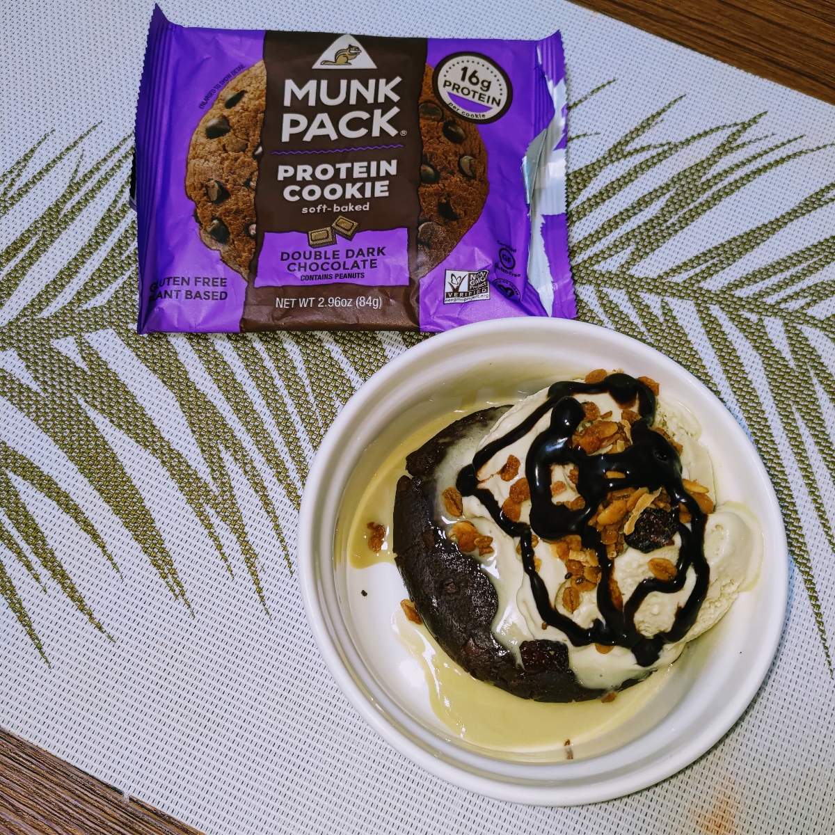 Double Dark Chocolate Protein Cookie from Munk Pack - Vegan Product ...