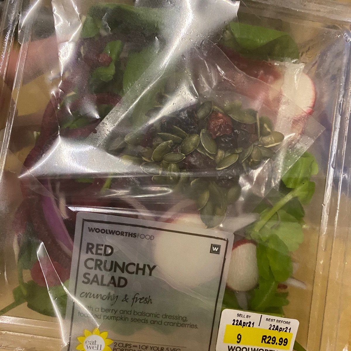 Red Crunchy Salad from Woolworths Food - Vegan Product Reviews ...