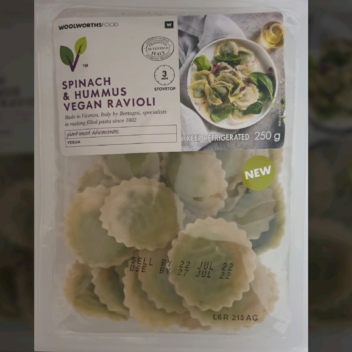 Spinach & Humus Vegan Ravioli from Woolworths Food - Vegan Product ...