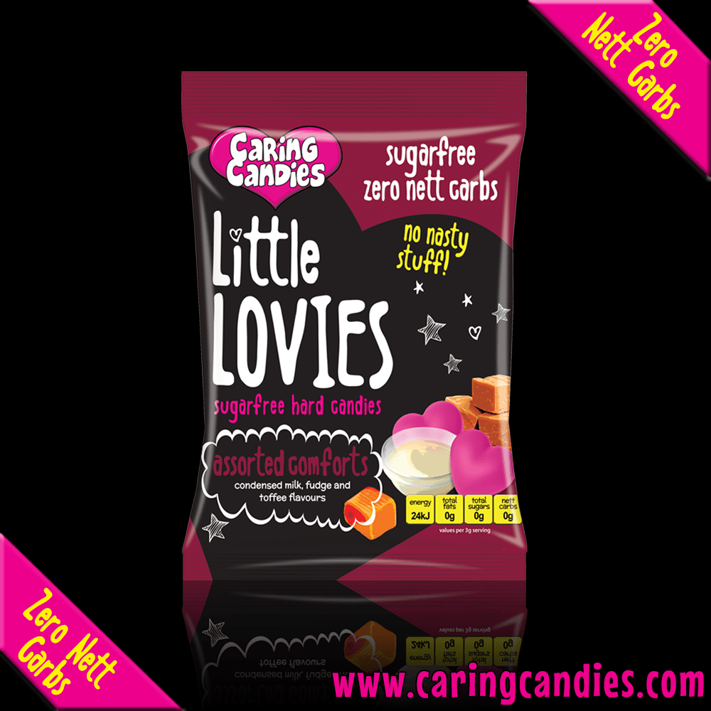 Sugar free Assorted Comforts Flavoured Little Lovies Sweets from Caring ...