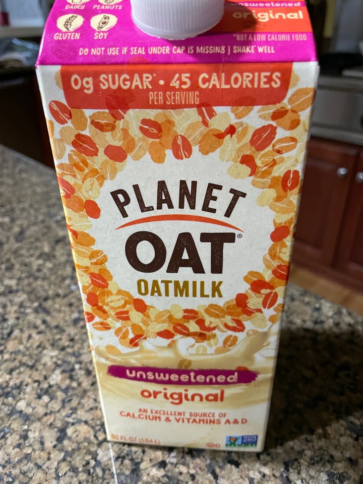 Planet Oat Unsweetened Original Oatmilk Review | abillion