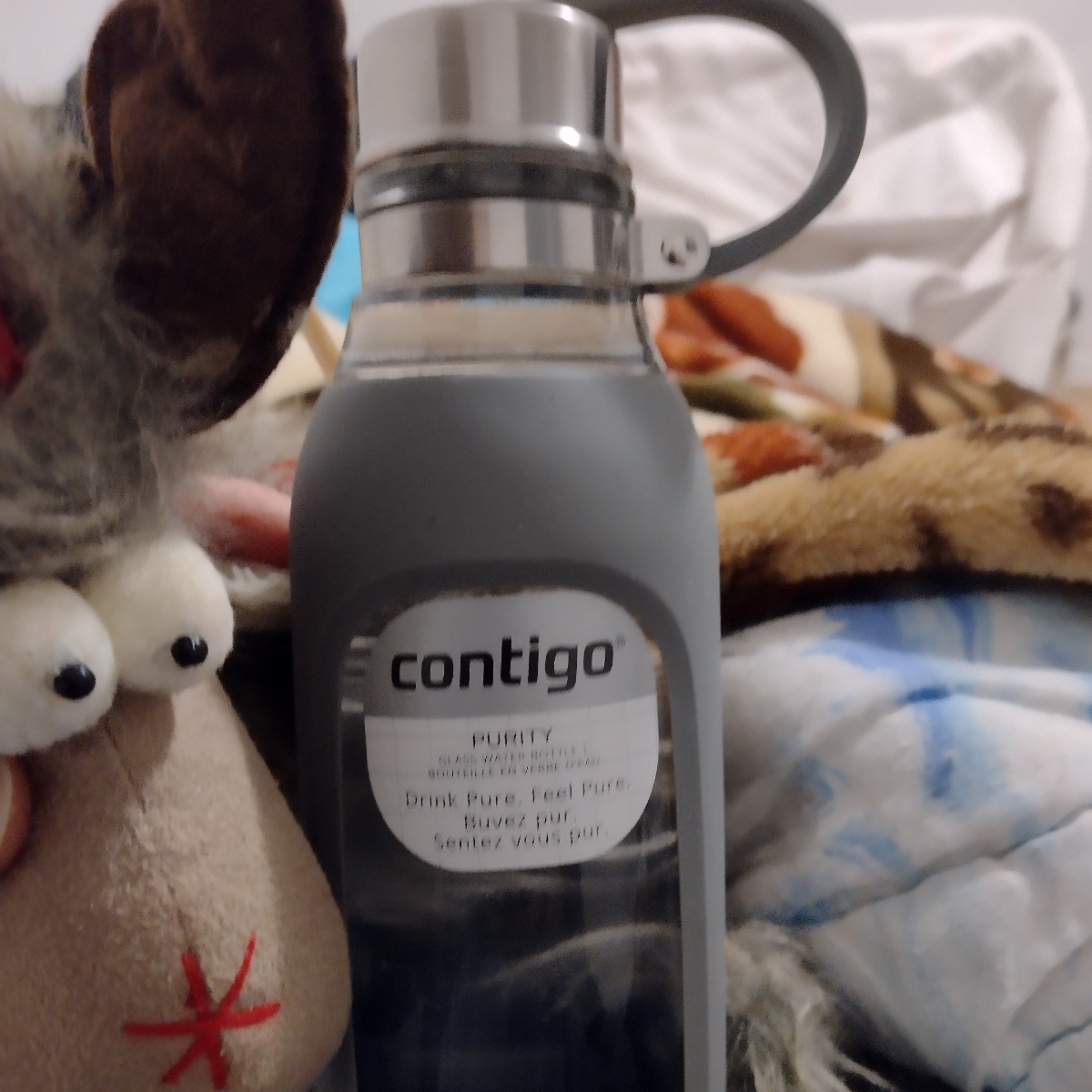 Glass water bottle from Contigo - Vegan Product Reviews & Ratings ...