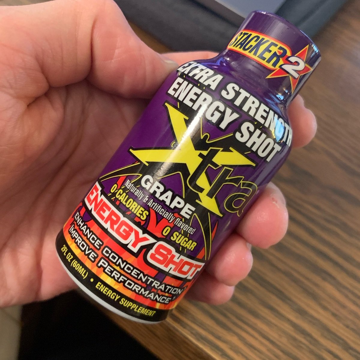 Extra Strength Energy Shot Grape from Stacker 2 - Vegan Product Reviews ...