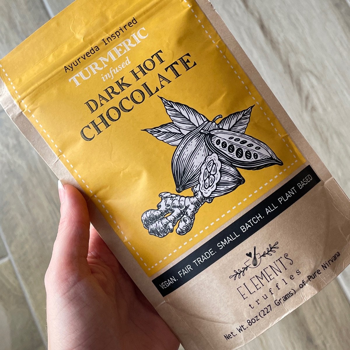 Turmeric Infused Hot Chocolate from Elements Truffles - Vegan Product ...