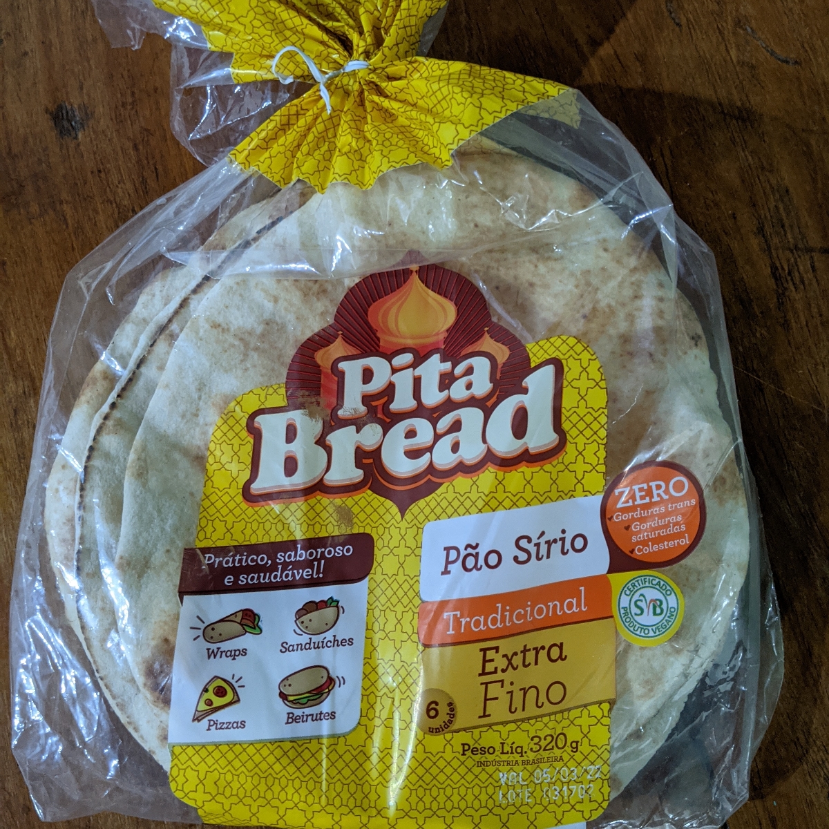 Pão Sírio from Pita Bread - Vegan Product Reviews & Ratings | abillion