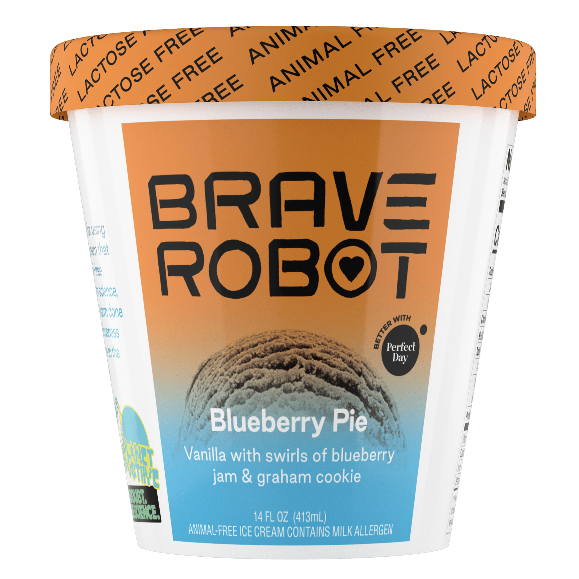 Brave Robot Brave Robot Blueberry Pie Animal-Free Dairy Ice Cream ...