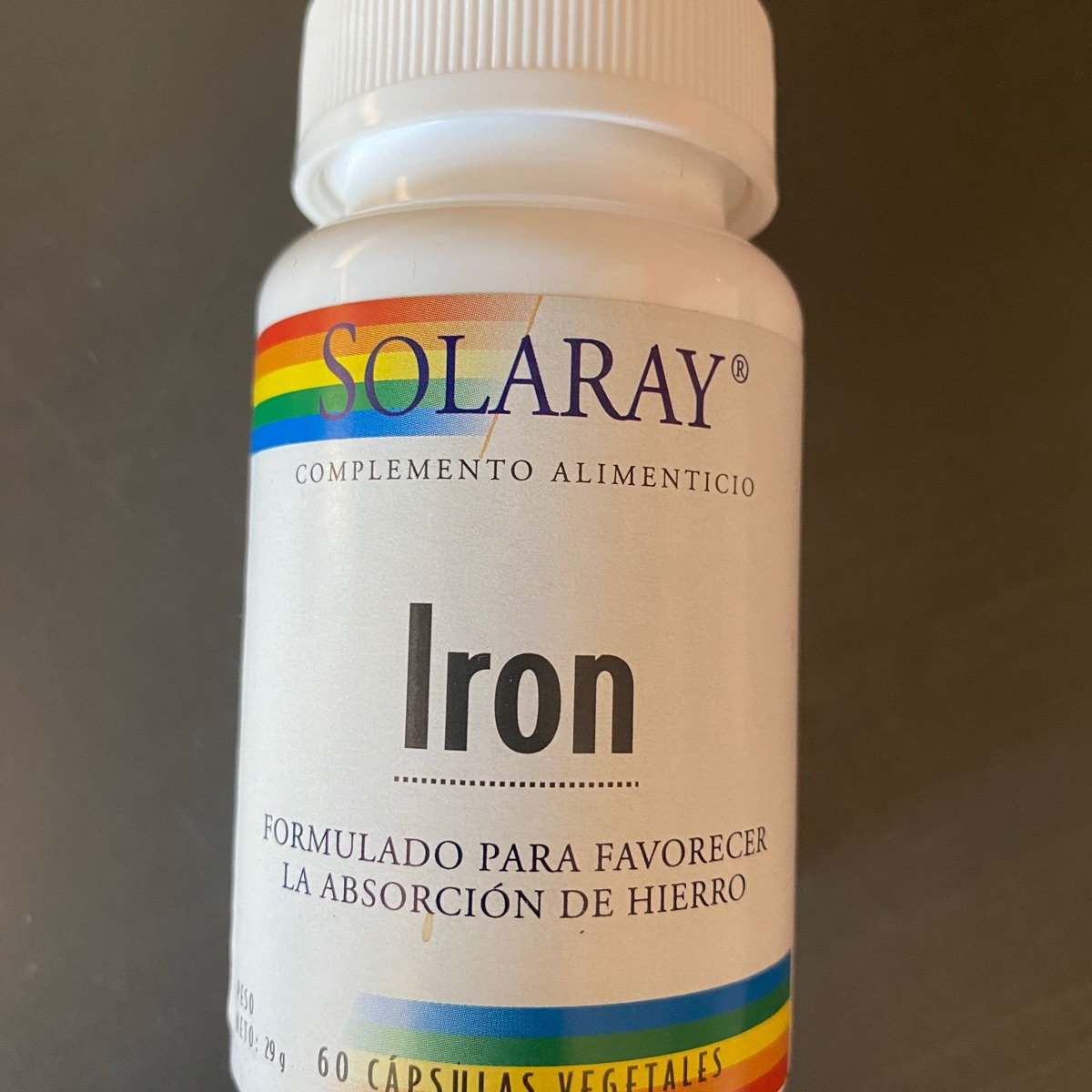 Iron, formulado para la absorción del hierro from Solaray - Vegan ...