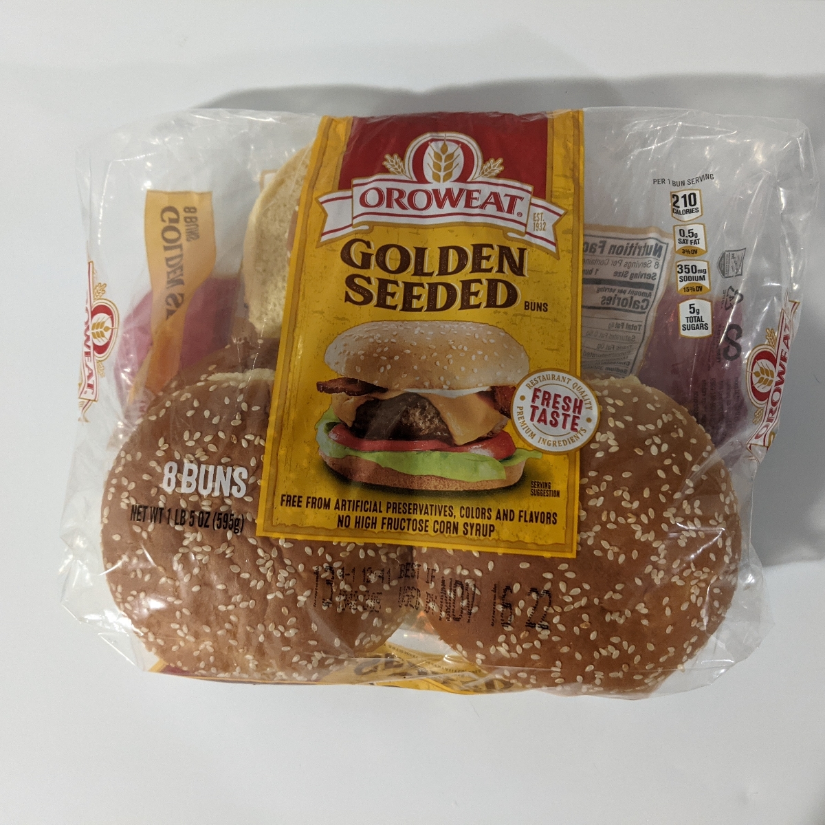 Golden Seeded Buns from Oroweat - Vegan Product Reviews & Ratings ...