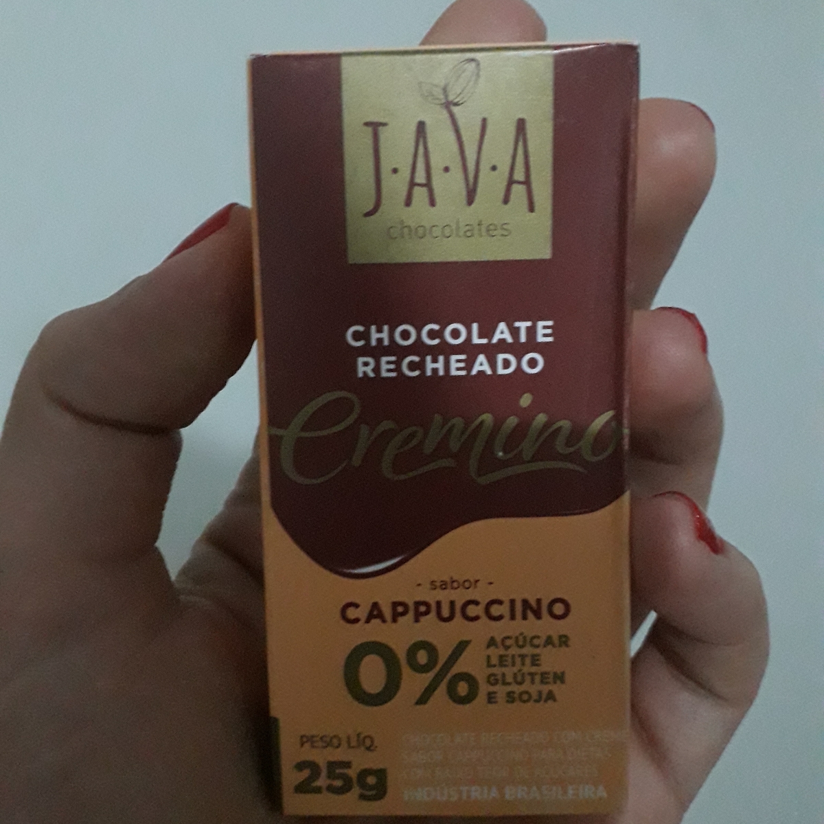 Chocolate Recheado Cremino Sabor Cappuccino from Java - Vegan Product ...