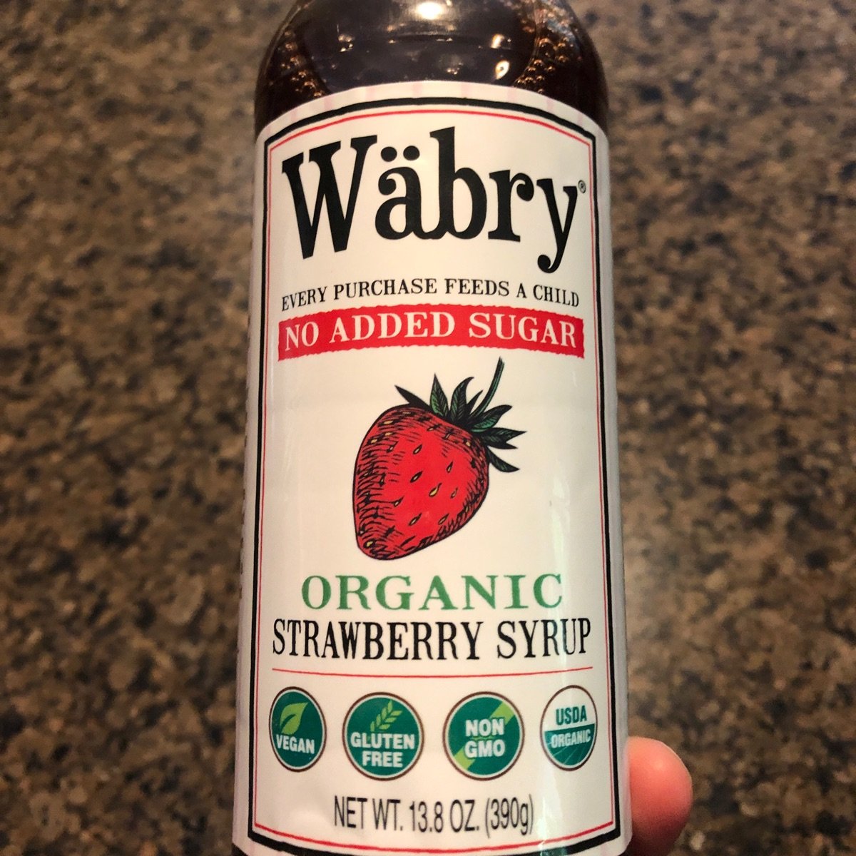 Organic strawberry syrup no added sugar from Wabry - Vegan Product ...