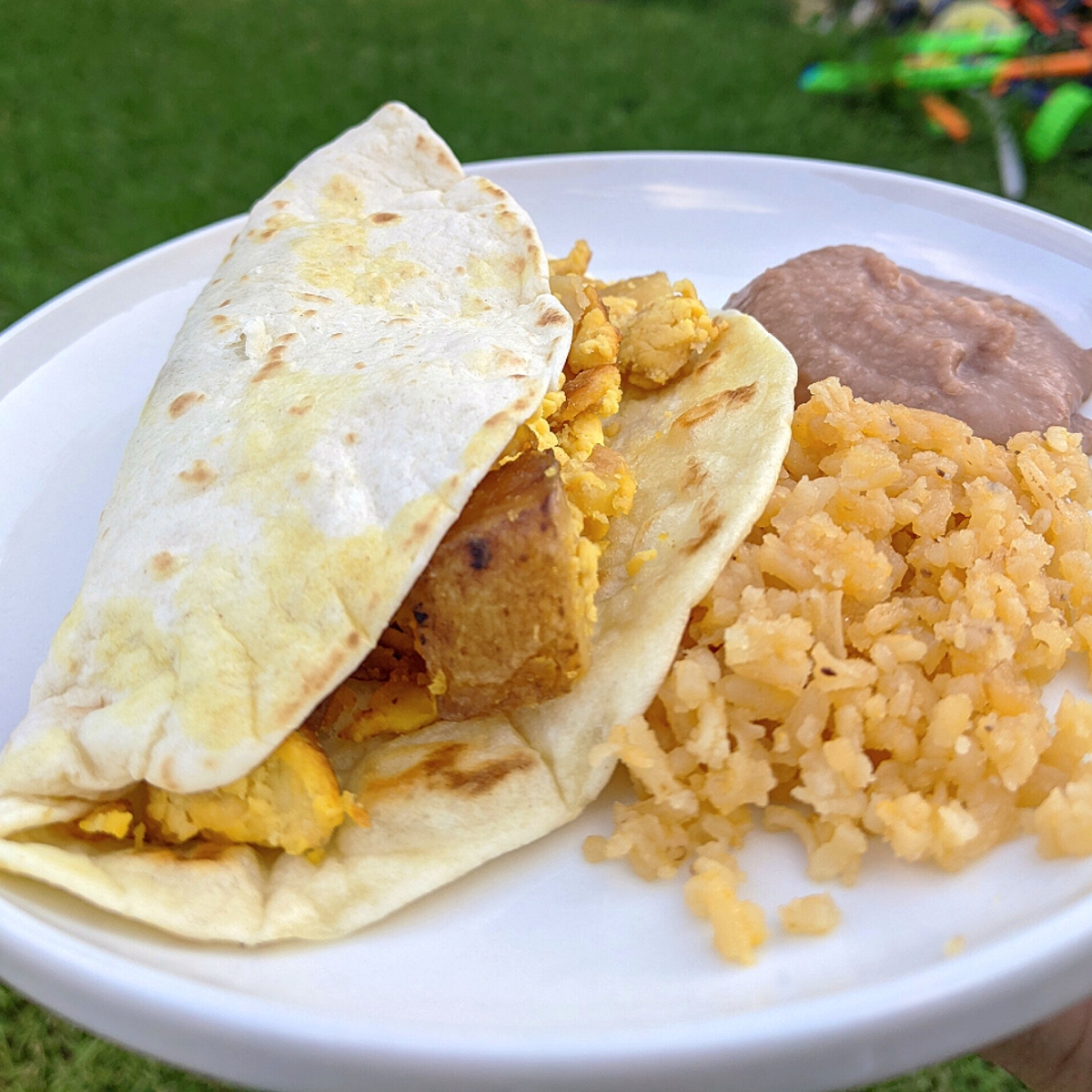 Egg & Potato Taco at Veegos, Houston - Vegan Dish Reviews & Ratings ...