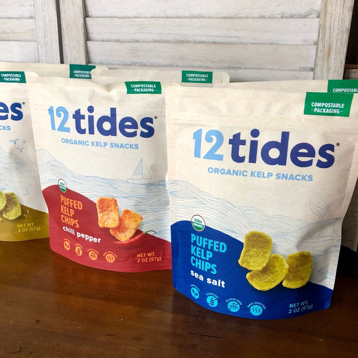 Puffed Kelp Chips - Sea Salt from 12 Tides - Vegan Product Reviews ...