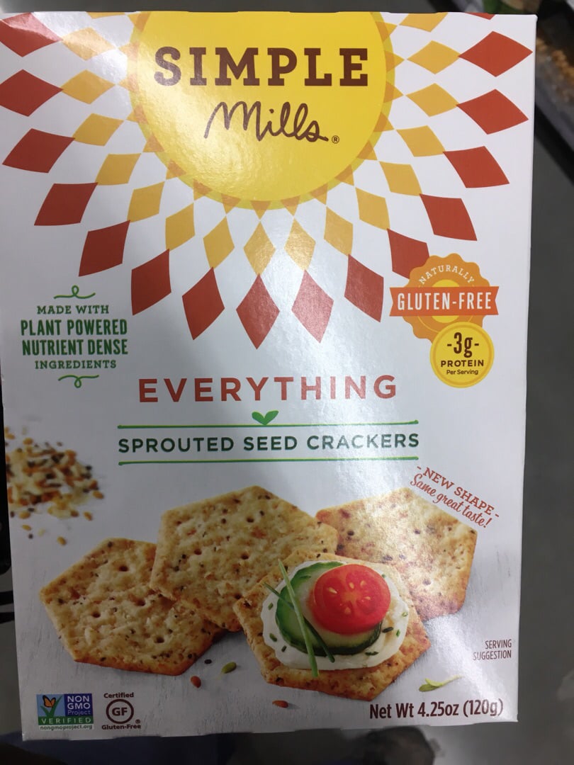 Everything Sprouted Seed Crackers from Simple Mills - Vegan Product ...