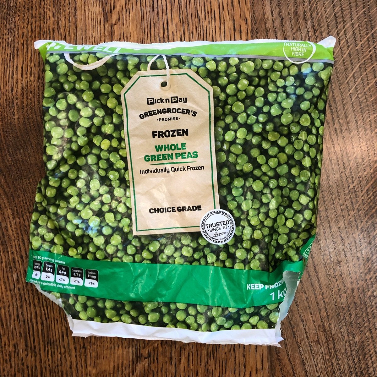 Frozen peas from Pick n Pay - Vegan Product Reviews & Ratings | abillion