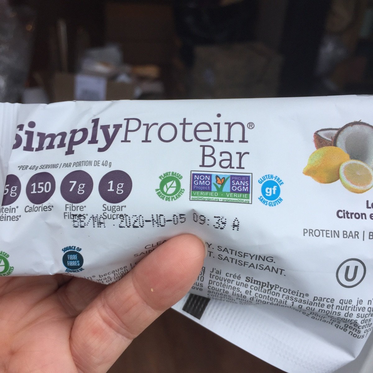 Lemon Coconut bar from Simply Protein - Vegan Product Reviews & Ratings ...