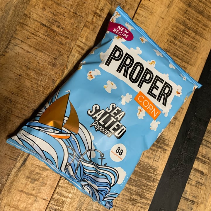 Proper Corn Sea salted popcorn Review | abillion