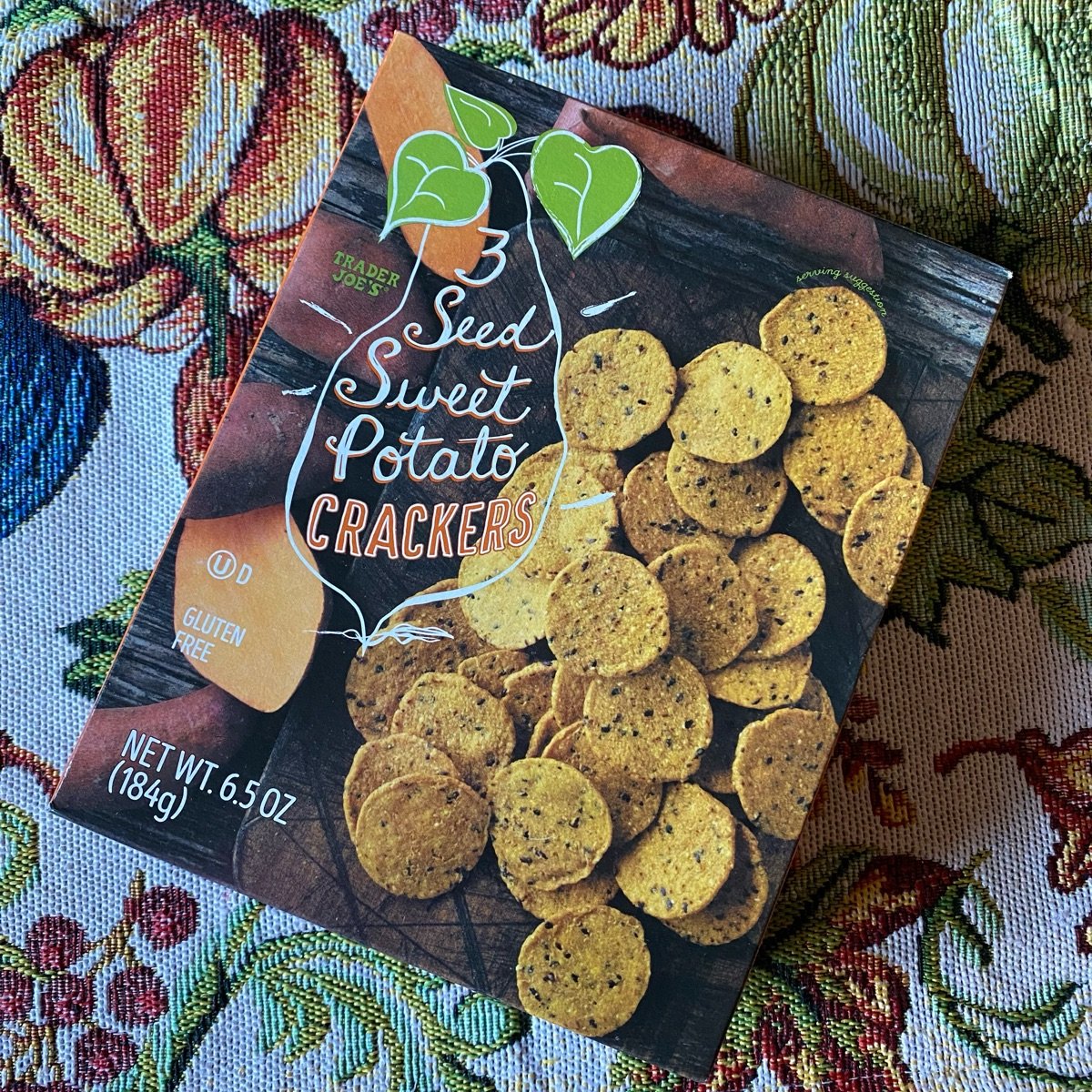 3-Seed Sweet Potato Crackers from Trader Joe's - Vegan Product Reviews ...
