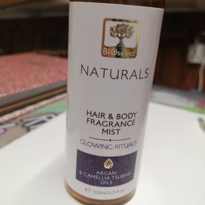 Bio select Naturals hair and body mist, glowing rituals, argan and ...