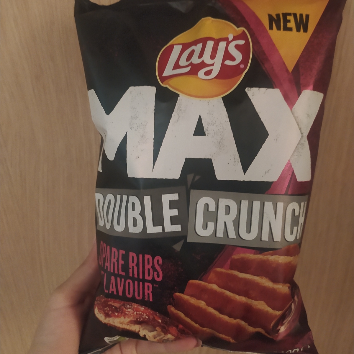 max dubble crunch spare ribs flavour from Lay's - Vegan Product Reviews ...