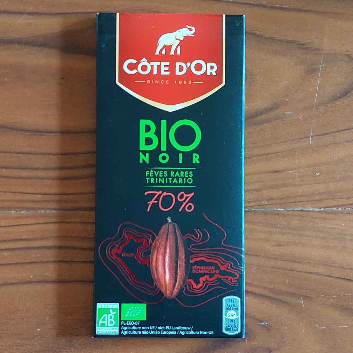 Bio noir 70% at Côte d'or - Review by @nemeton | abillion