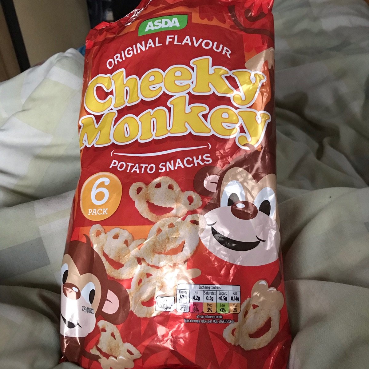 cheeky monkey potato snacks from ASDA - Vegan Product Reviews & Ratings ...