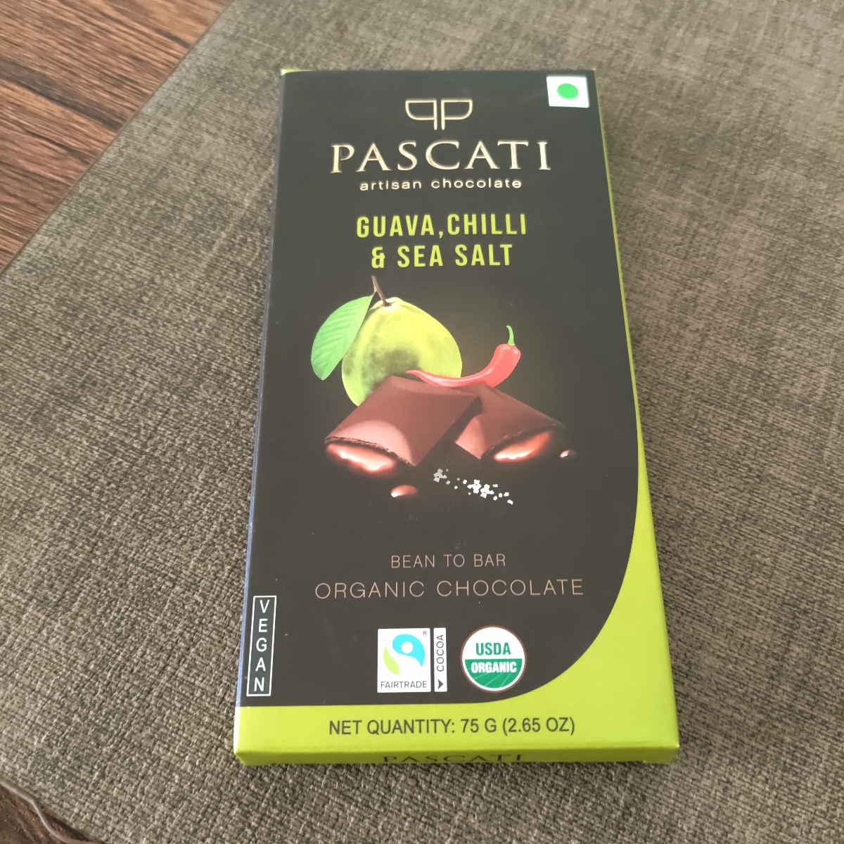 Guava, Chilli & Sea Salt Dark Chocolate from Pascati - Vegan Product ...