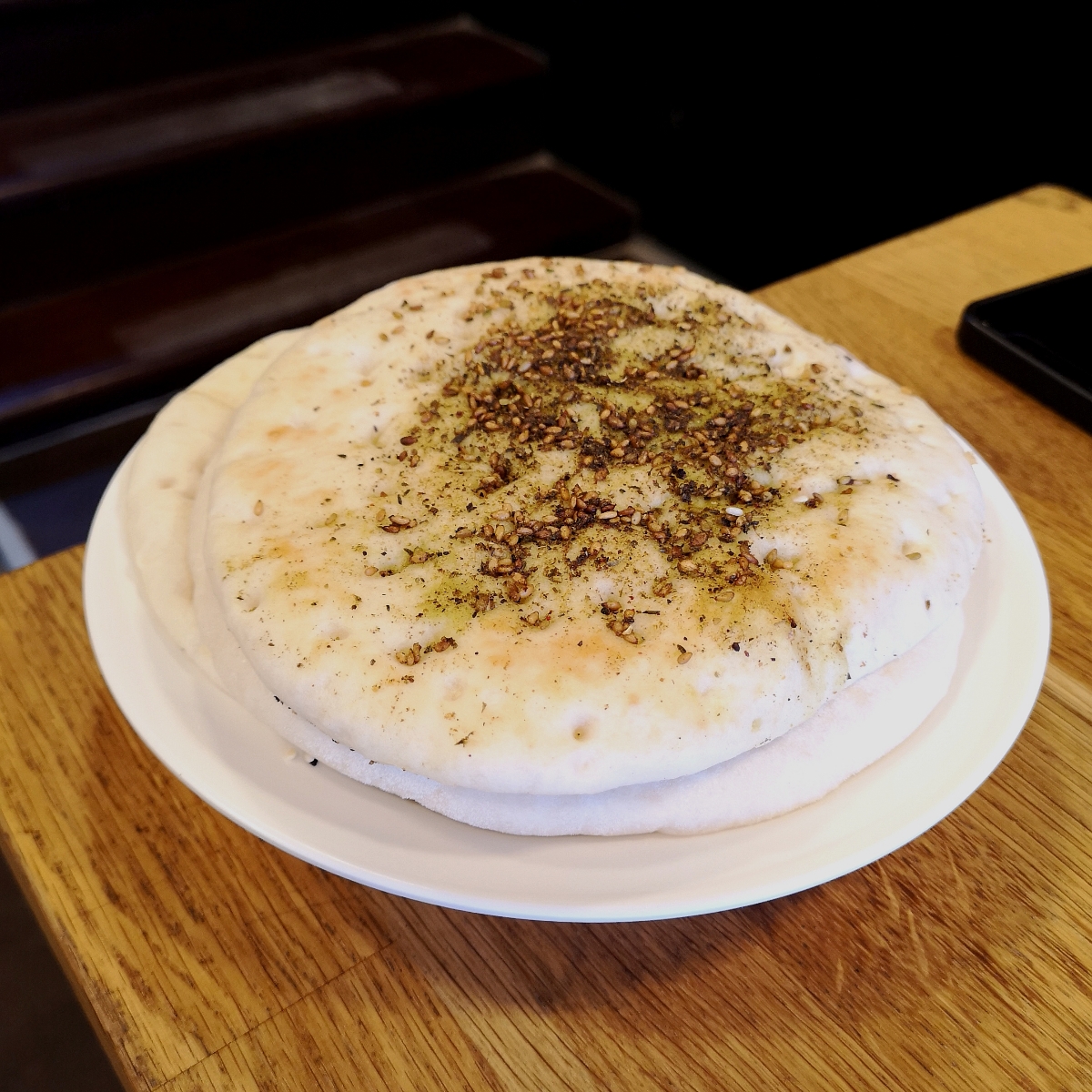 Zaatar pita at Pita Bakery, Singapore - Vegan Dish Reviews & Ratings ...