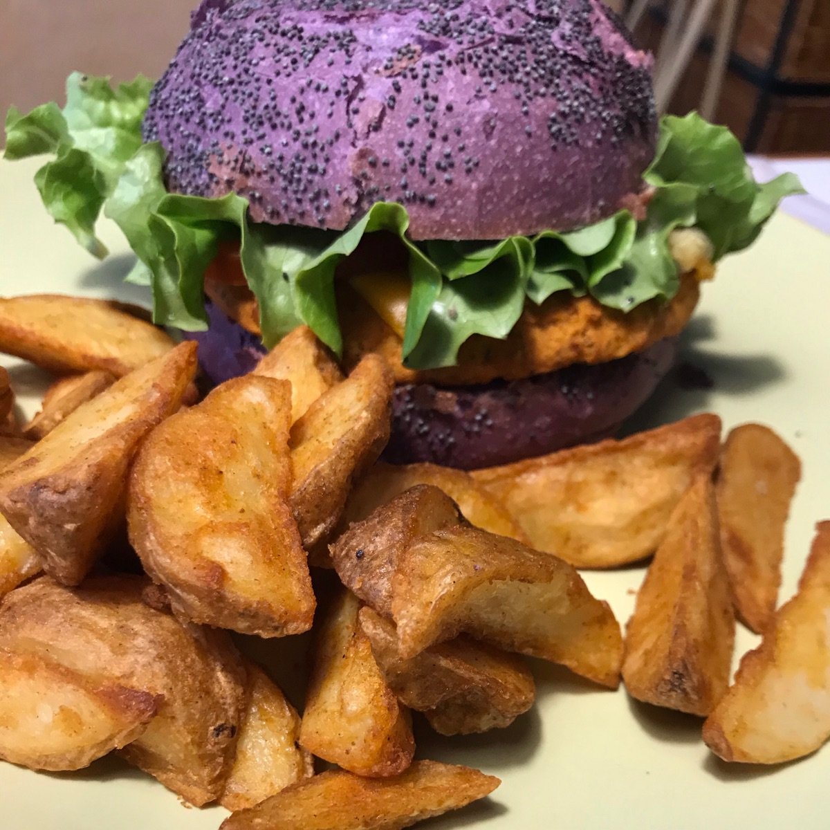 Cheesy Cecio Burger at Flower Burger, Milan - Vegan Dish Reviews ...