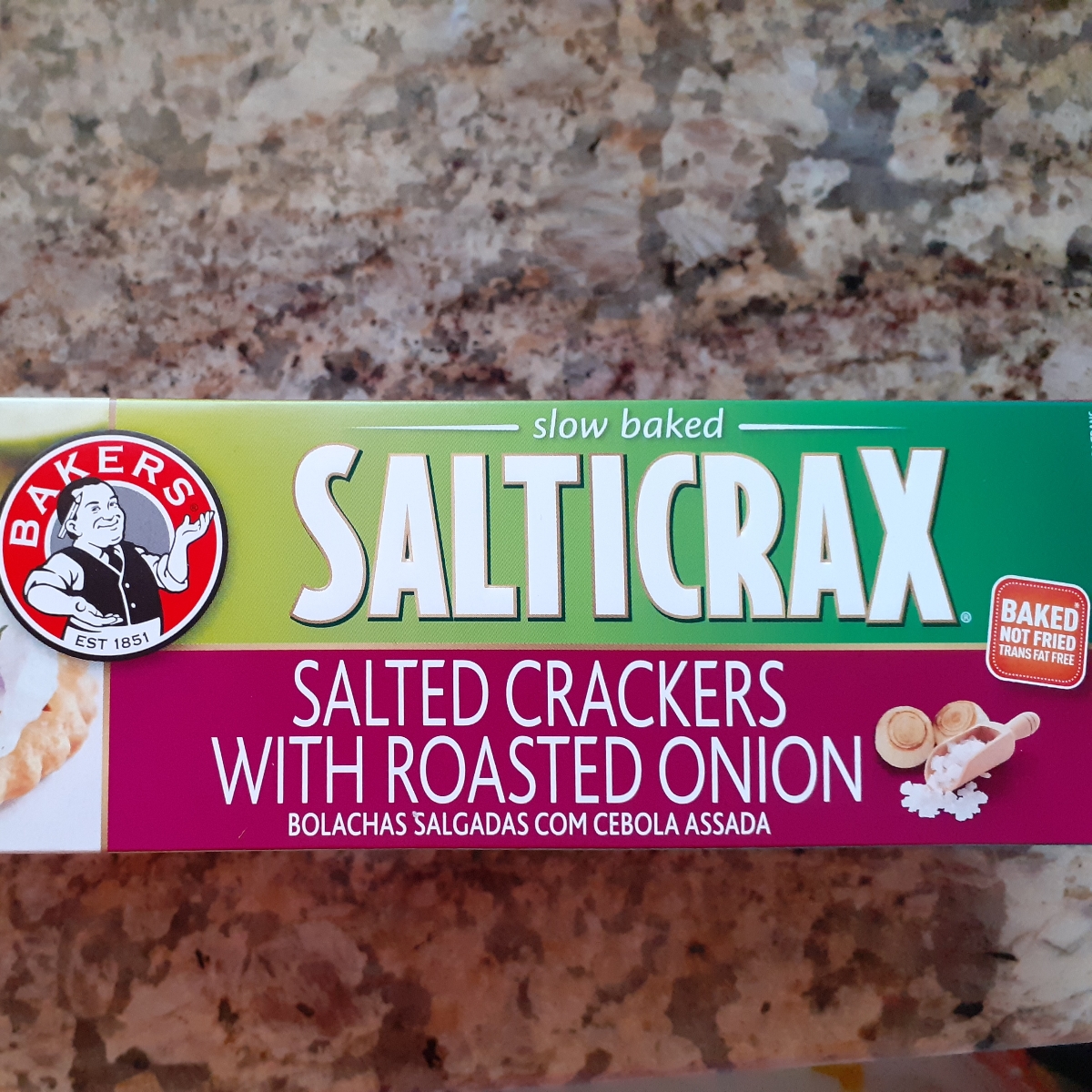 Salticrax Salted Crackers with Roast Onion from Bakers - Vegan Product ...