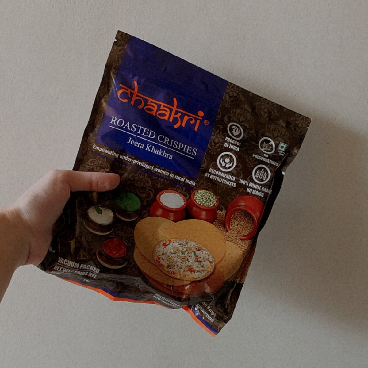 Jeera Khakhra from Chaakri - Vegan Product Reviews & Ratings | abillion