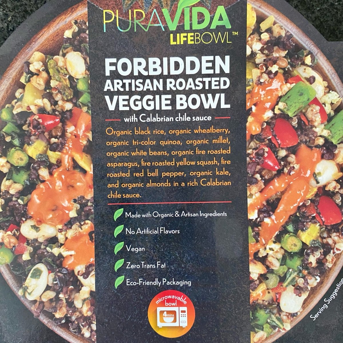 Forbidden Artisan Roasted Veggie Bowl from PuraVida Foods - Vegan ...