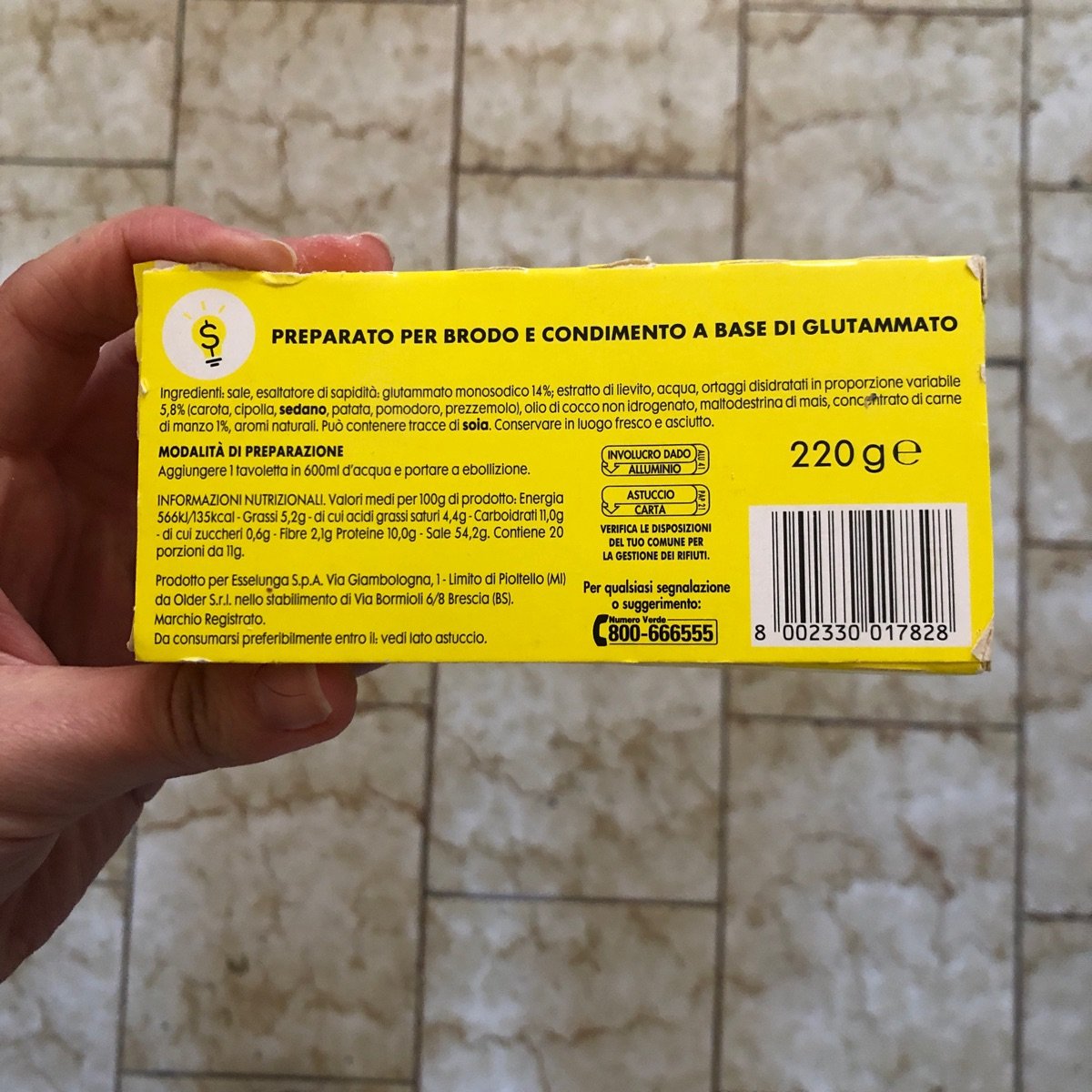 dado classico from Esselunga - Smart - Vegan Product Reviews & Ratings ...