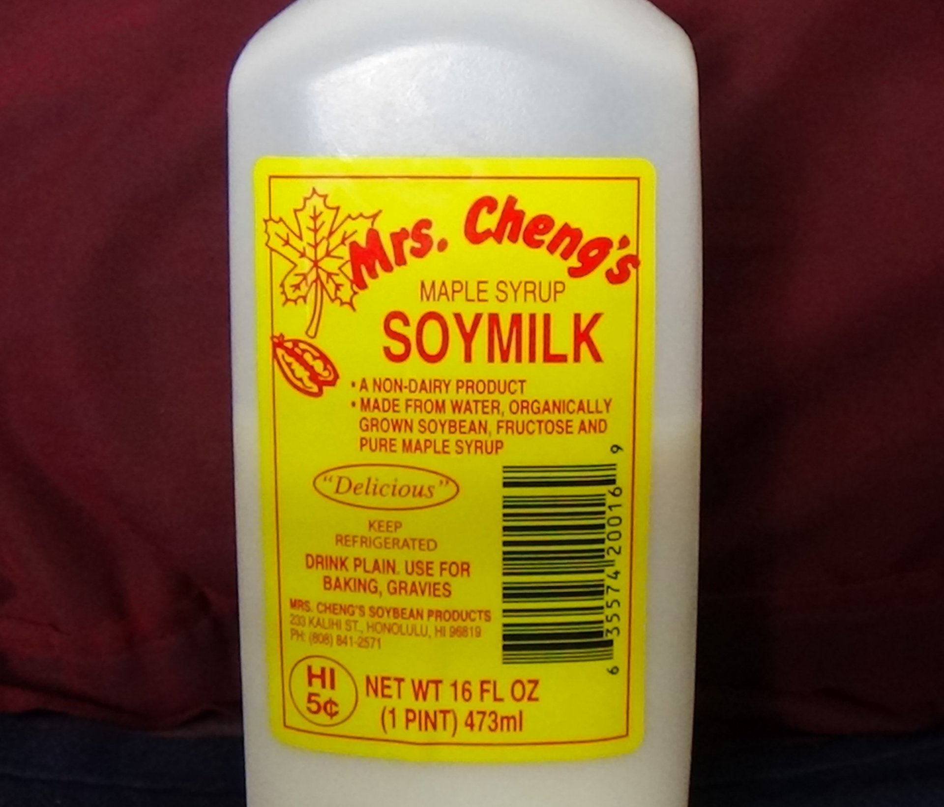 Maple Syrup Soymilk from Mrs. Cheng's - Vegan Product Reviews & Ratings ...