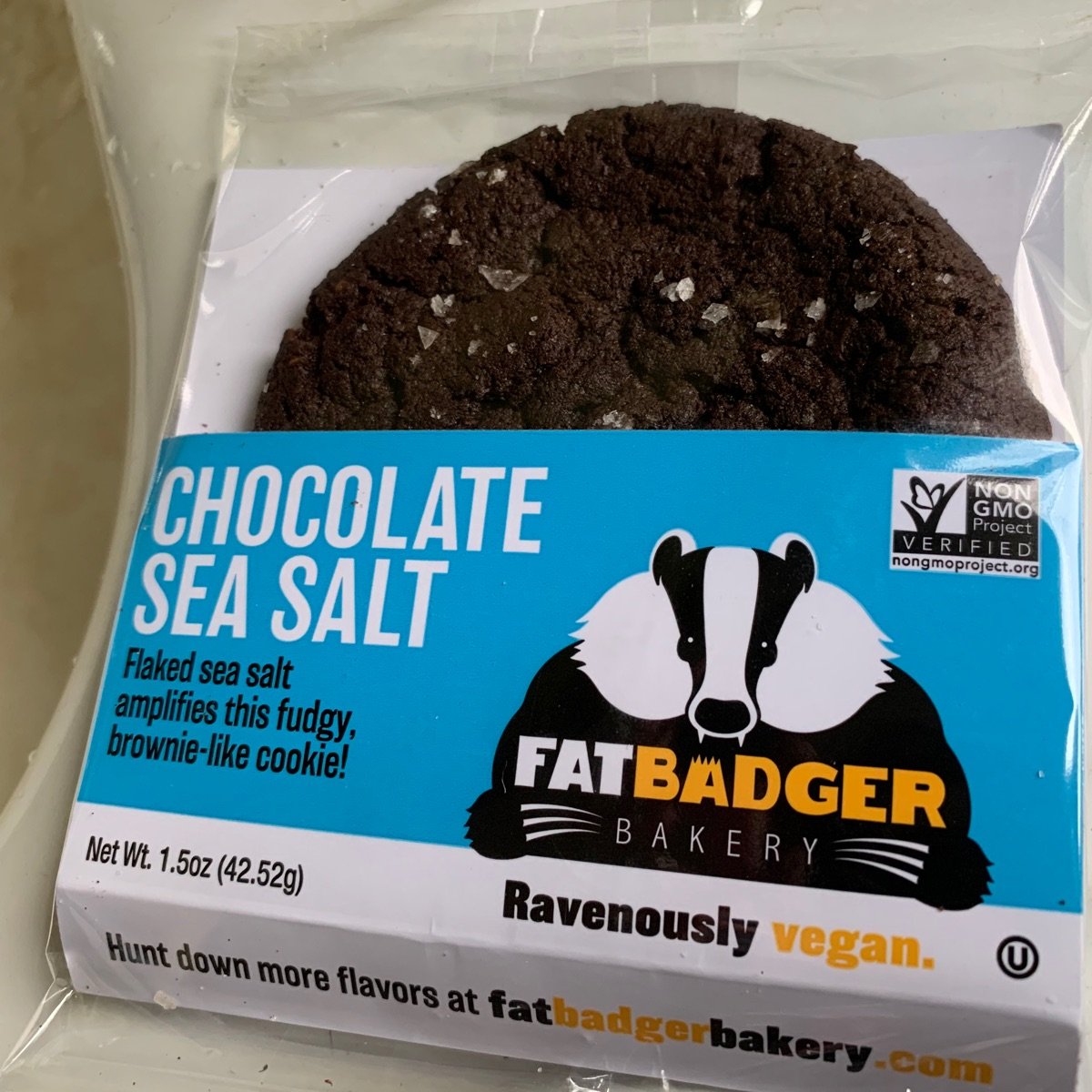 Chocolate Sea Salt Cookie from Fat Badger Bakery - Vegan Product ...