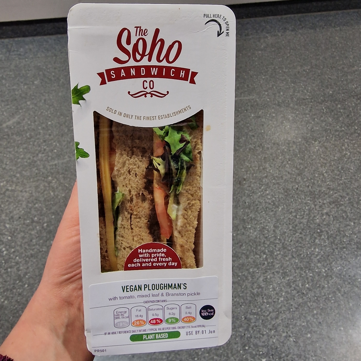 Vegan Ploughmans from soho sandwich - Vegan Product Reviews & Ratings ...
