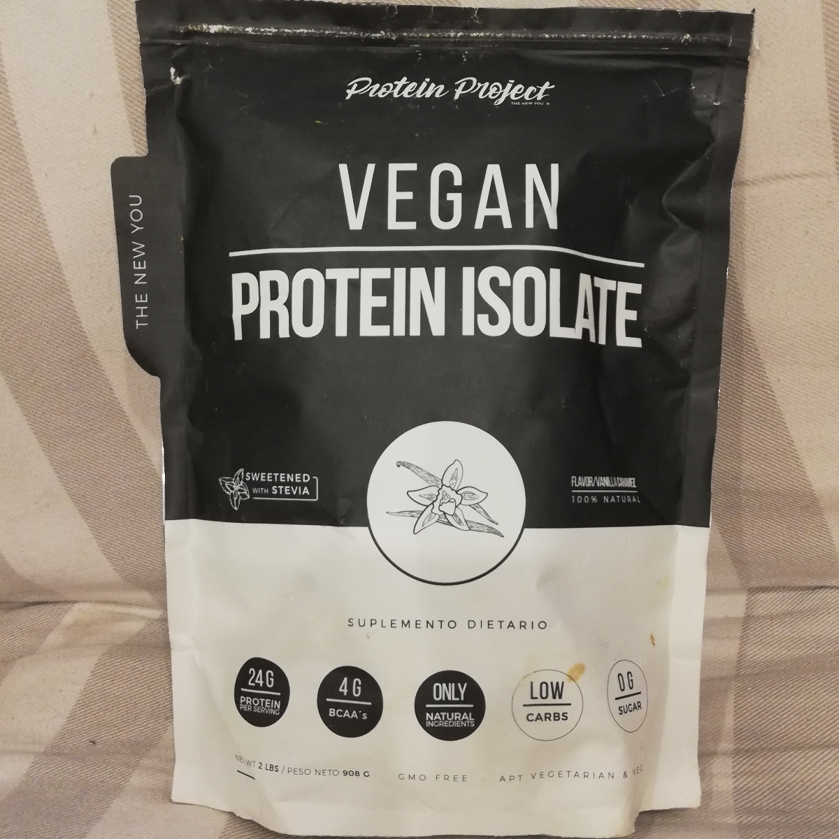 Vegan Protein Isolate Sabor vainilla Caramelo from Protein Project ...