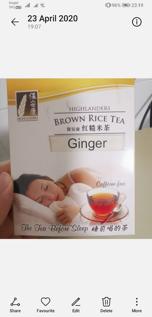 Highlanders Brown Rice Tea (Ginger) Review | abillion