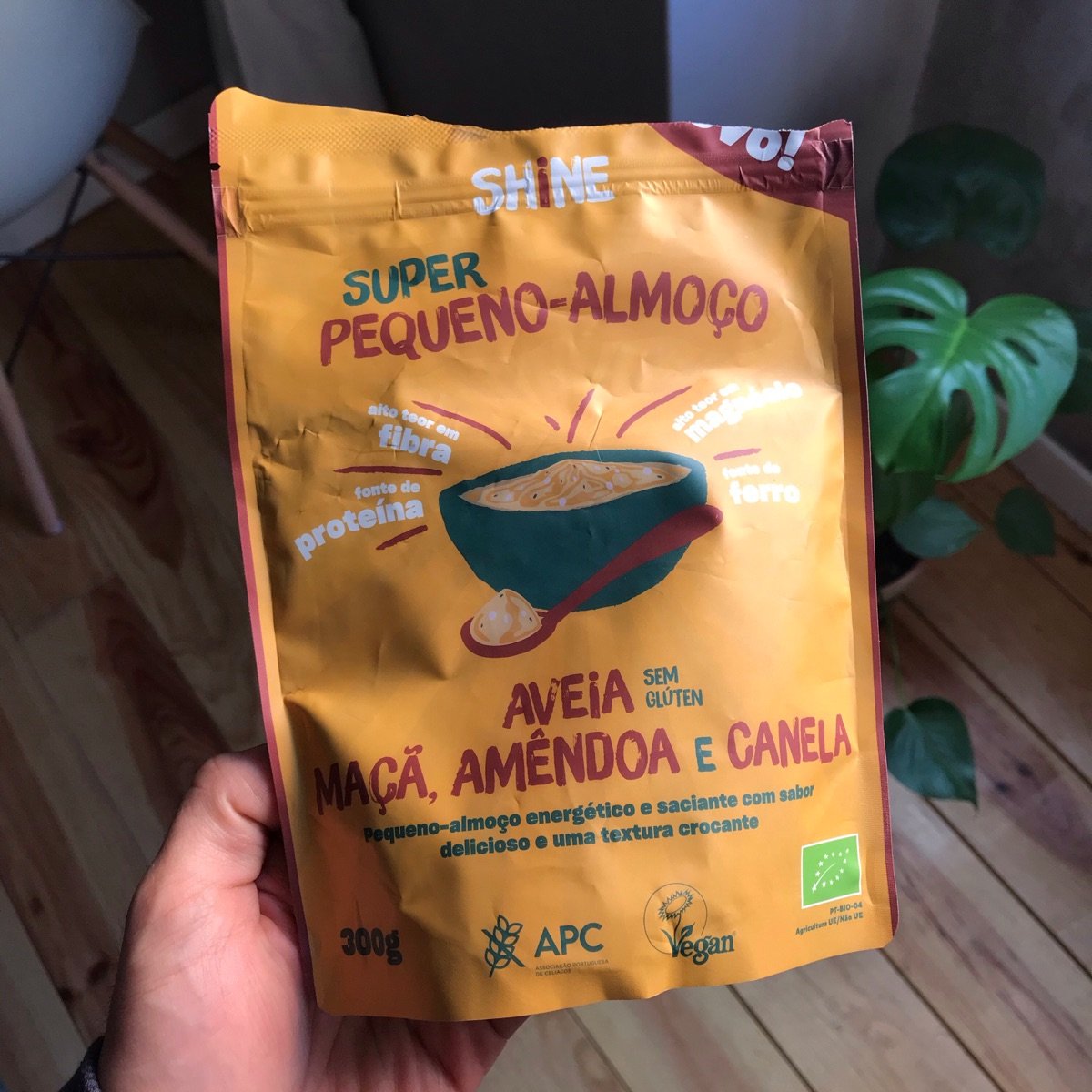 Papas instantâneas de Aveia, amêndoa e canela from Shine - Vegan ...