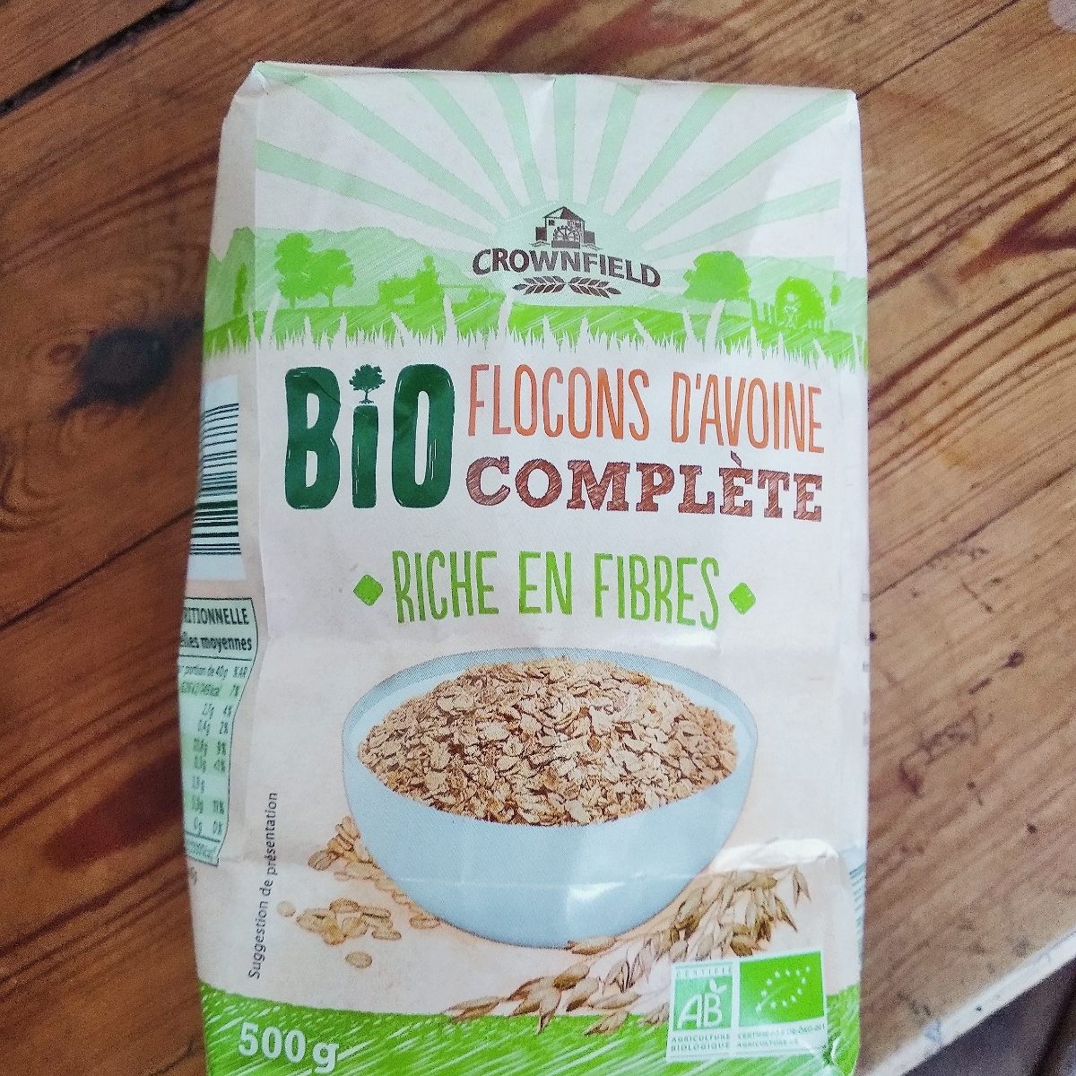 flocon d'avoine complète bio from Crownfield - Vegan Product Reviews ...