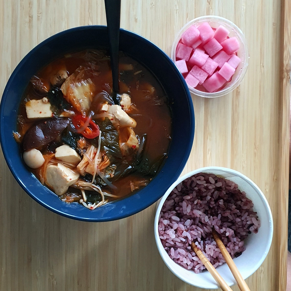 Kimchi Jjigae at Daehwa Vegetarian, Singapore - Vegan Dish Reviews ...