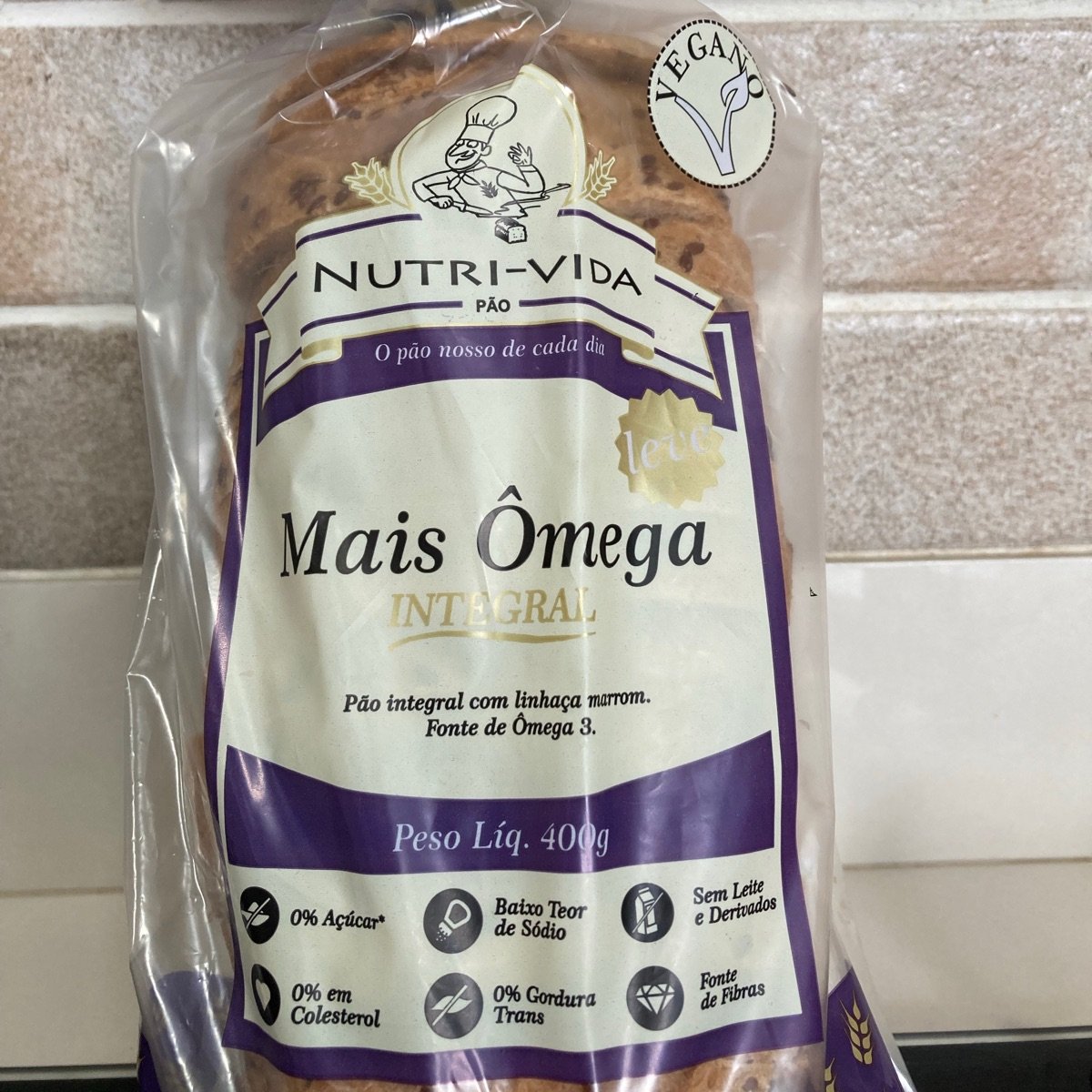 Pão De Forma Integral Mais Omega from Nutri-Vida - Vegan Product Reviews & Ratings | abillion