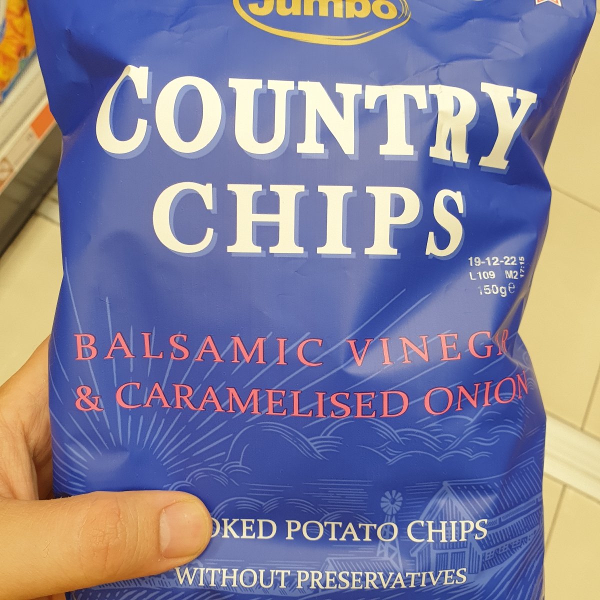 Balsamic Vinegar & Caramelized Onion Country Chips from Jumbo - Vegan ...