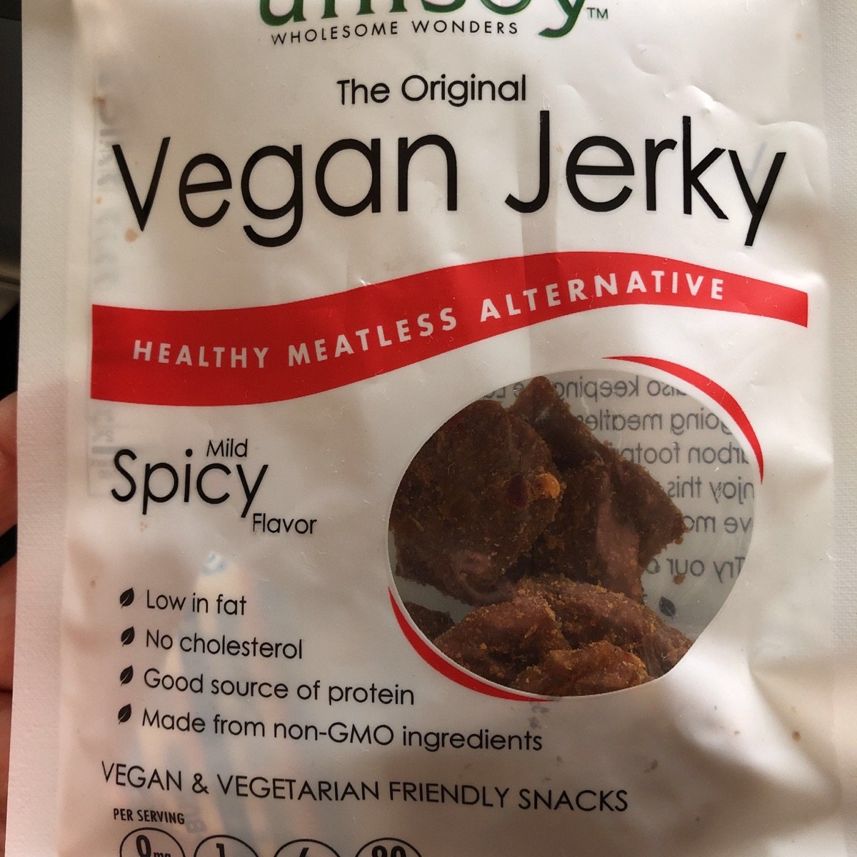 Unisoy Wholesome Wonders Mild Spicy Vegan Jerky Reviews | abillion Unisoy Wholesome Wonders Mild Spicy Vegan Jerky Reviews | abillion